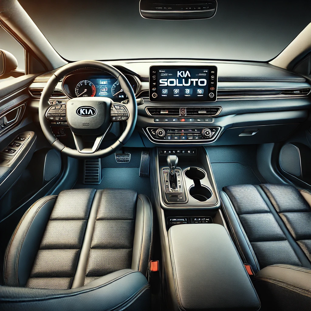 Kia Soluto interior: Diseño, tecnología y confort